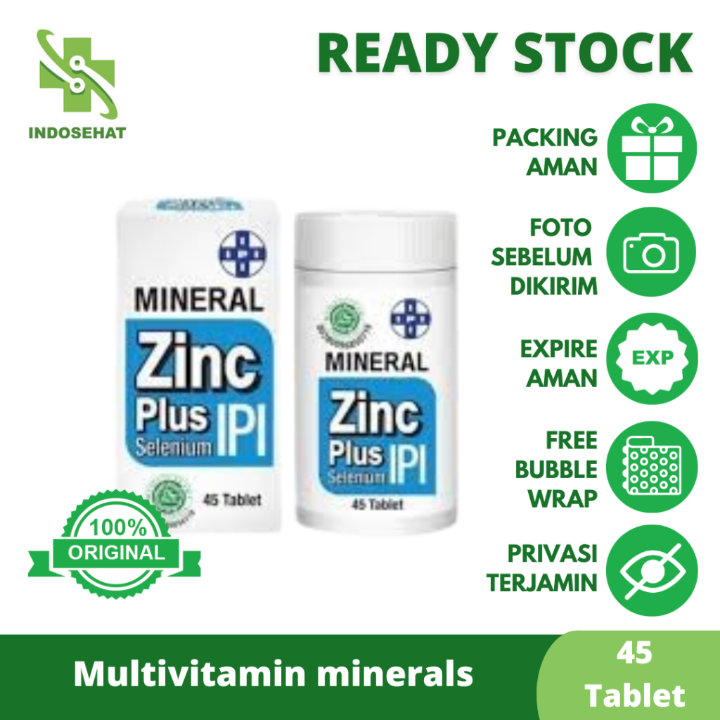 Jual IPI Mineral Zinc Plus 45 Tablet | Shopee Indonesia