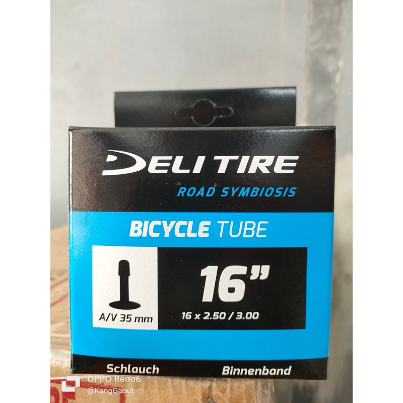 Jual Ban Dalam Sepeda 16 x 2.50 - 3.00 Cop Pentil AV / Cop Motor Deli Tire / Delitire | Shopee ...