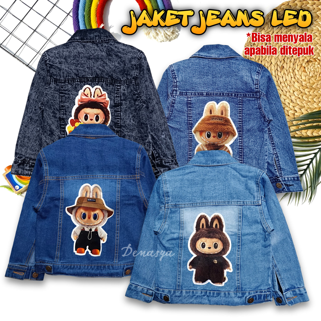 Jual JAKET JEANS ANAK IMPORT / JAKET LABUBU KEKINIAN / JAKET LED BISA ...