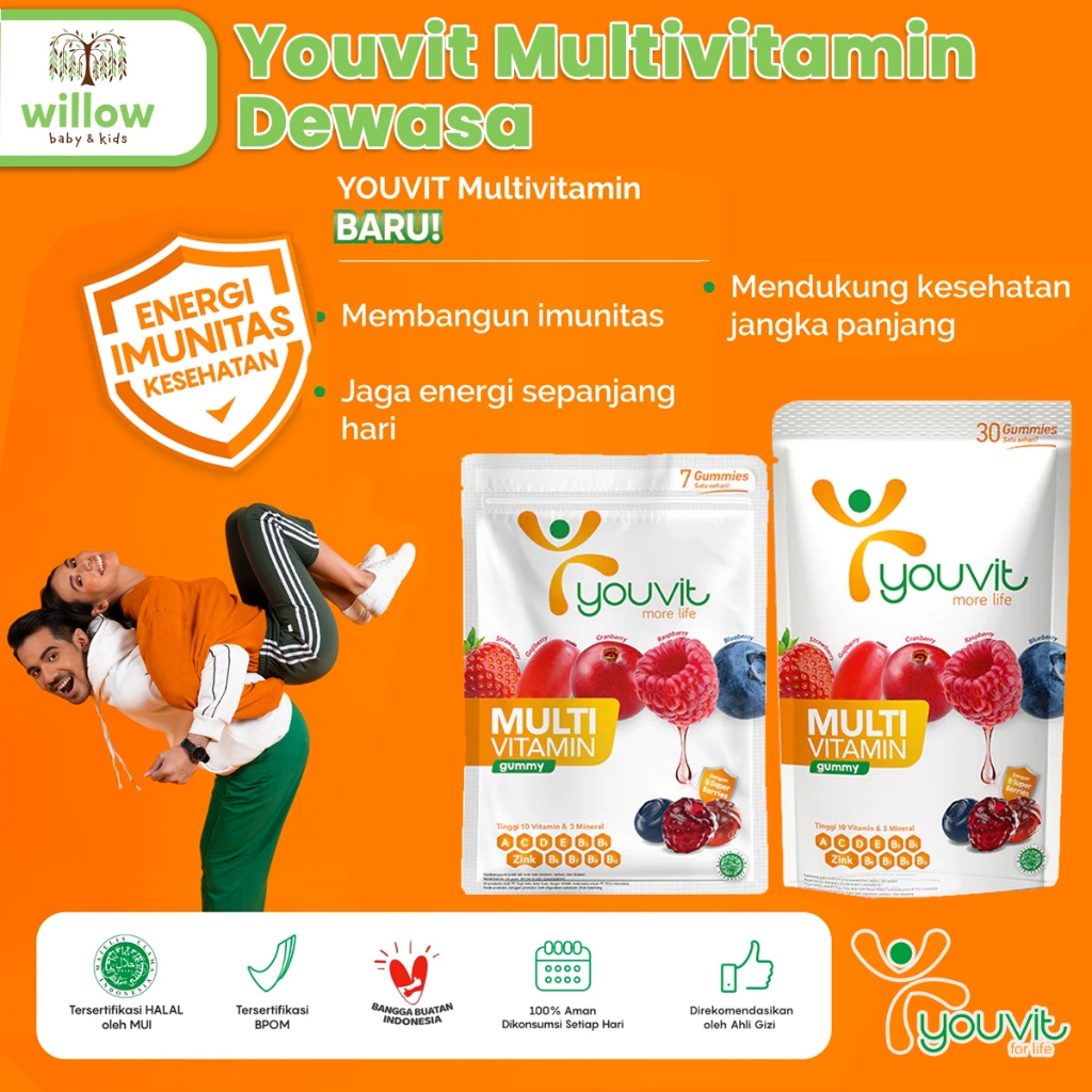 Jual Vitamin - Youvit Multivitamin Dewasa | Shopee Indonesia