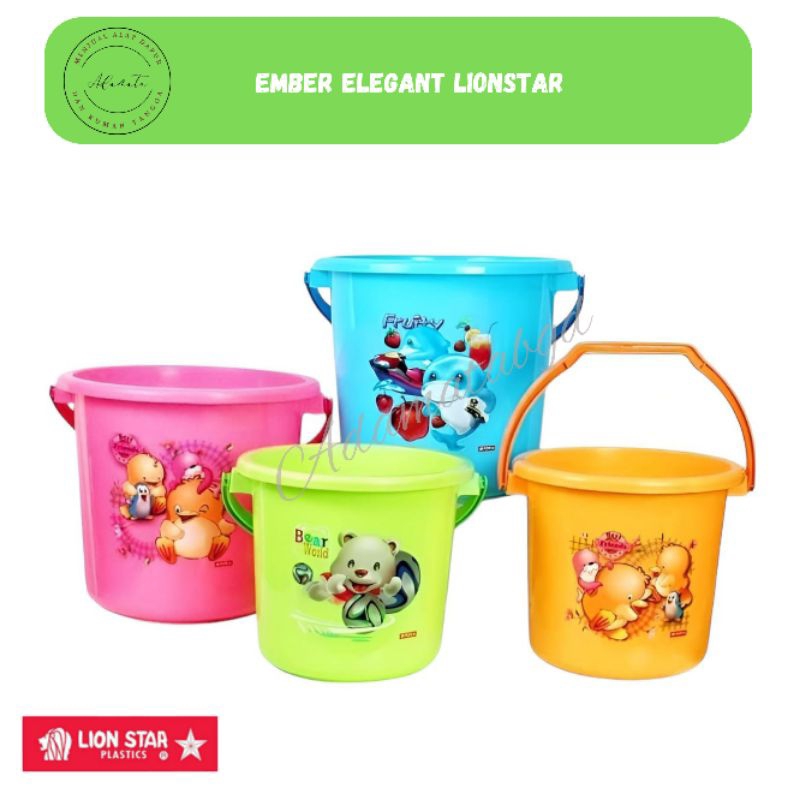 Jual Ember Plastik Ember Kamar Mandi Elegant Pail Lion Star | Shopee ...