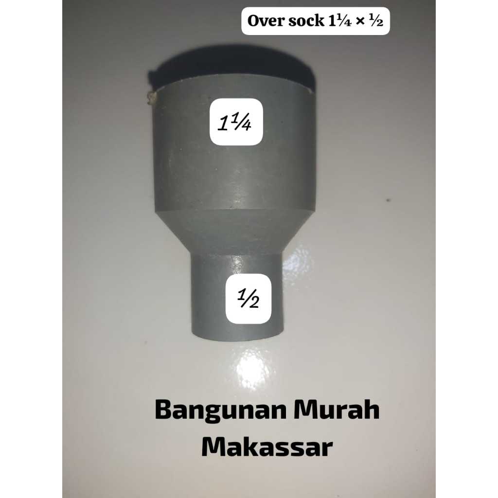 Jual Sambungan Vlok Sok 1 1/4" X 1/2" Inch / Reducer Pvc Over Sock ...