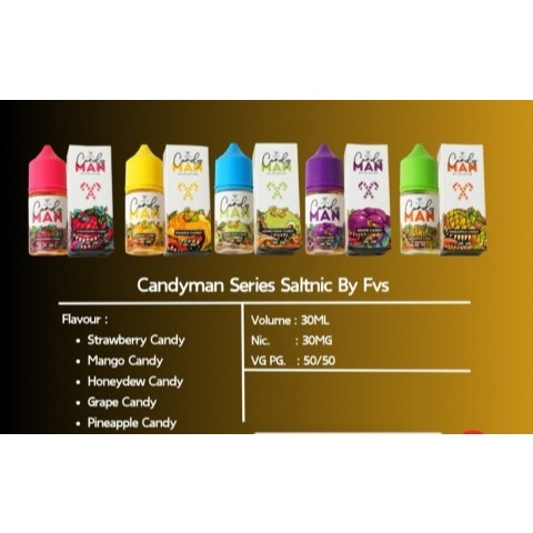 Jual Candyman Salt Series Salt Nic Authentic Candy Man | Shopee Indonesia