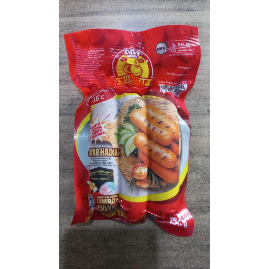Jual MUANTAP SOSIS BAKAR FRANKFURTER ISI 3/ FRANKFURTER ORIGINAL 150GR ...