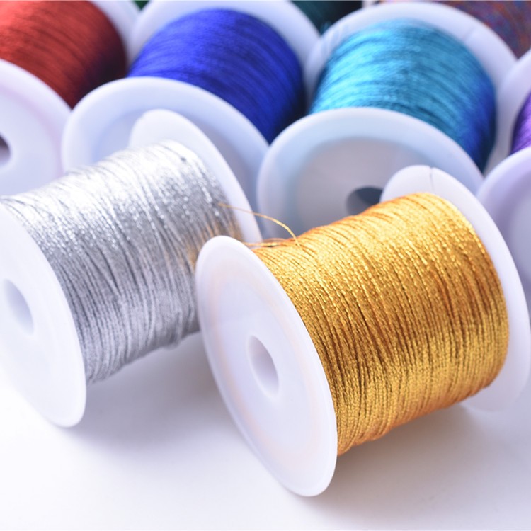 Jual 1 ROLL Shine String Tali Benang Kilap - SINGLE COLORS | Shopee ...