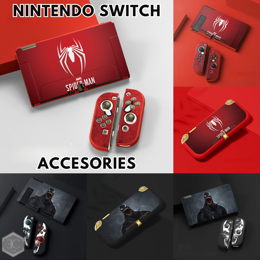 Jual Nintendo Switch V1 V2 Oled Case Pouch Bag Accessories Spiderman ...