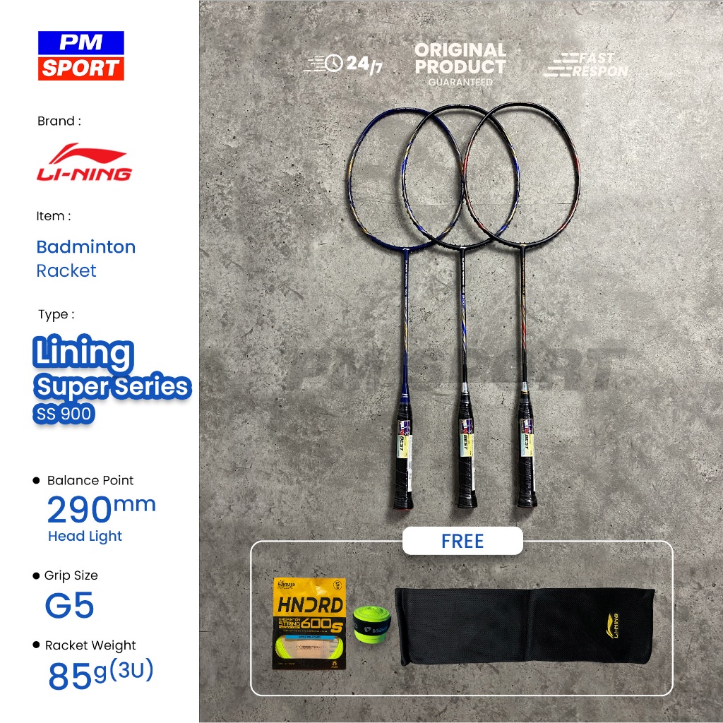 Jual RAKET BADMINTON / BULUTANGKIS LINING SUPER SERIES SS 900 | Shopee ...