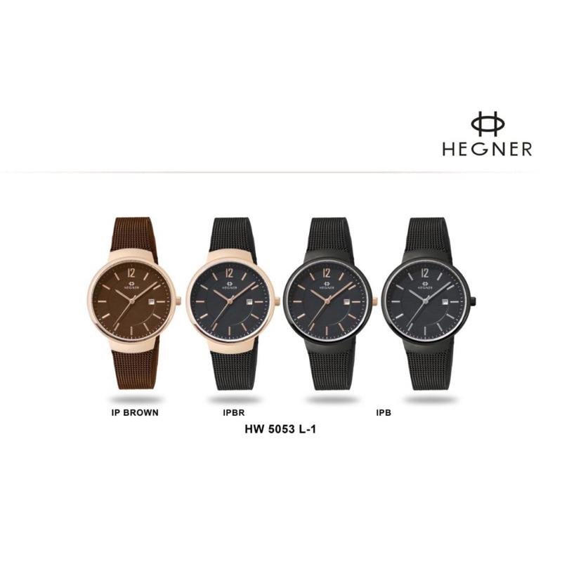 Jual Jam Tangan Wanita HEGNER HW 5053 L-1 IP BROWN / IPBR / IPB ...