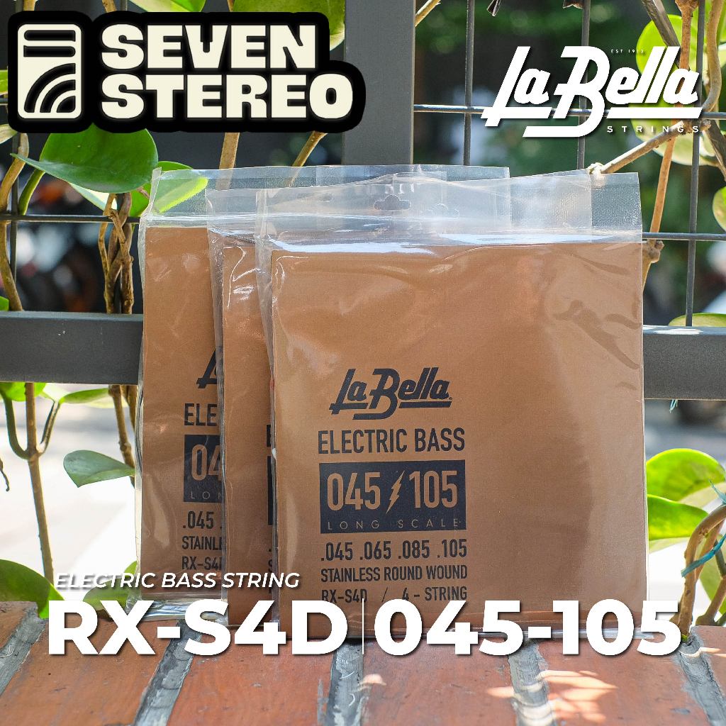 Jual La Bella RX-S4D Stainless Round Wound Bass String 45-105 Senar ...