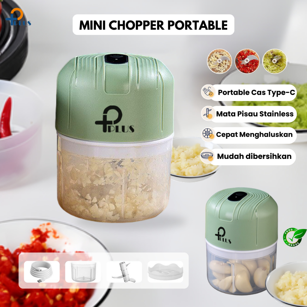Jual [ PPLUS ] Mini Chopper Blender Portable Alat Penggiling penghalus ...