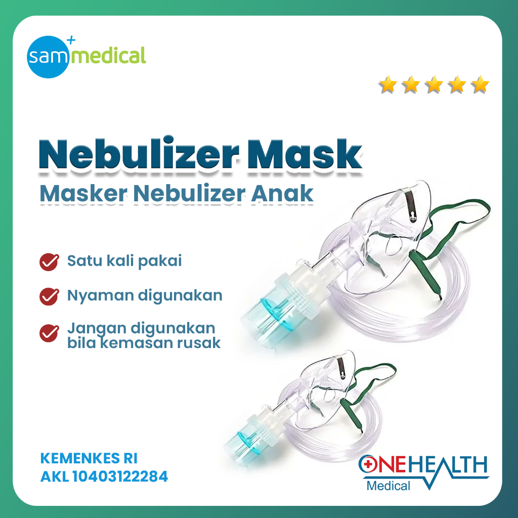 Jual One Health Nebulizer Mask / Masker Nebulizer + Tempat Obat ...