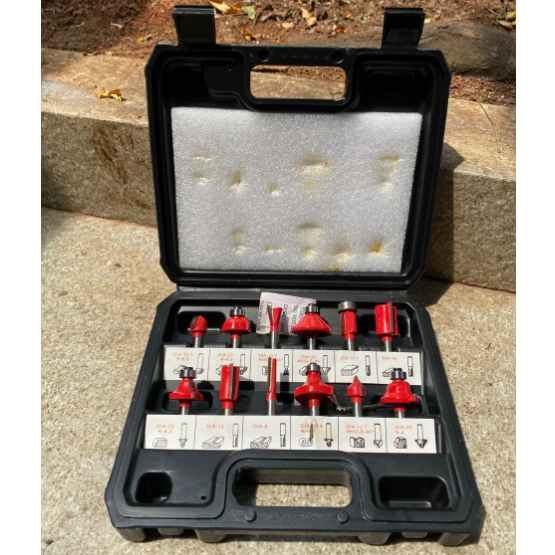 Jual TREX Mata Router Set Mata Profil Mata Trimmer Set Router Bit Set ...