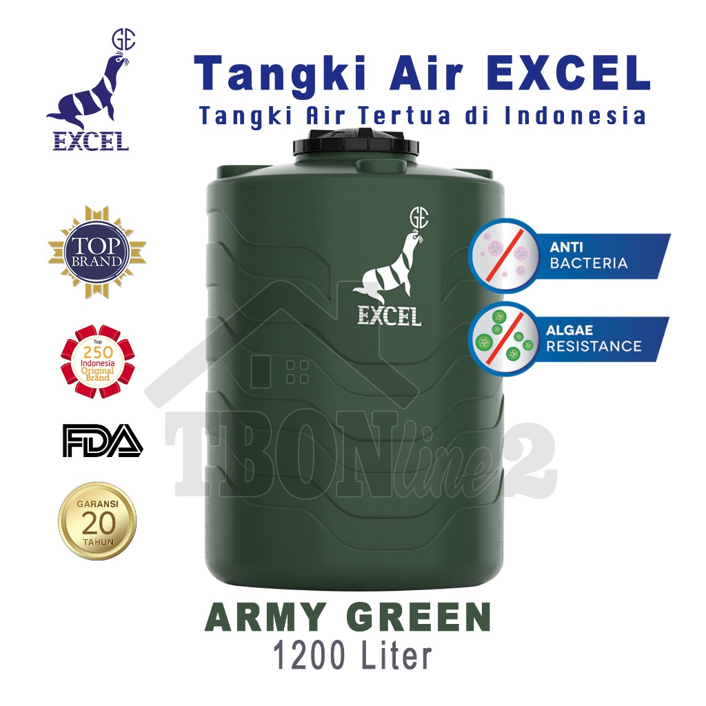 Jual Tandon Tangki Toren Excel 1200 Liter | Shopee Indonesia