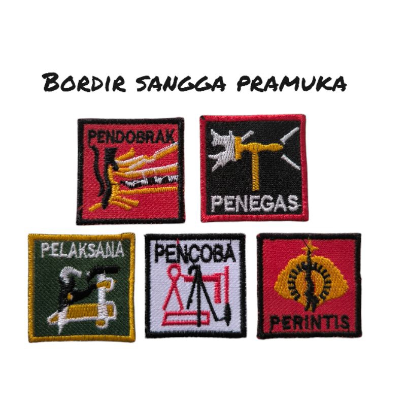 Jual BORDIR,ATRIBUT PRAMUKA,BORDIR SANGGA PRAMUKA | Shopee Indonesia