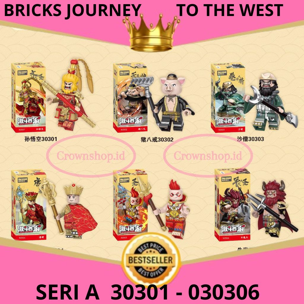 Jual BRICKS JOURNEY TO THE WEST SUN WU KONG ZHU BA JIE SHA SENG TANG ...