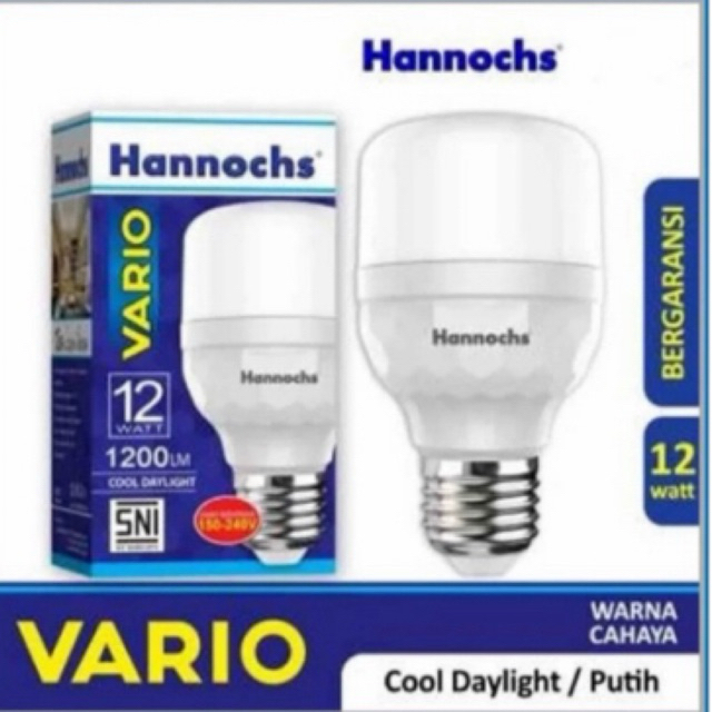 Jual Hannochs Lampu LED Vario 12 Watt - Cahaya Putih / Cool Daylight | Shopee Indonesia