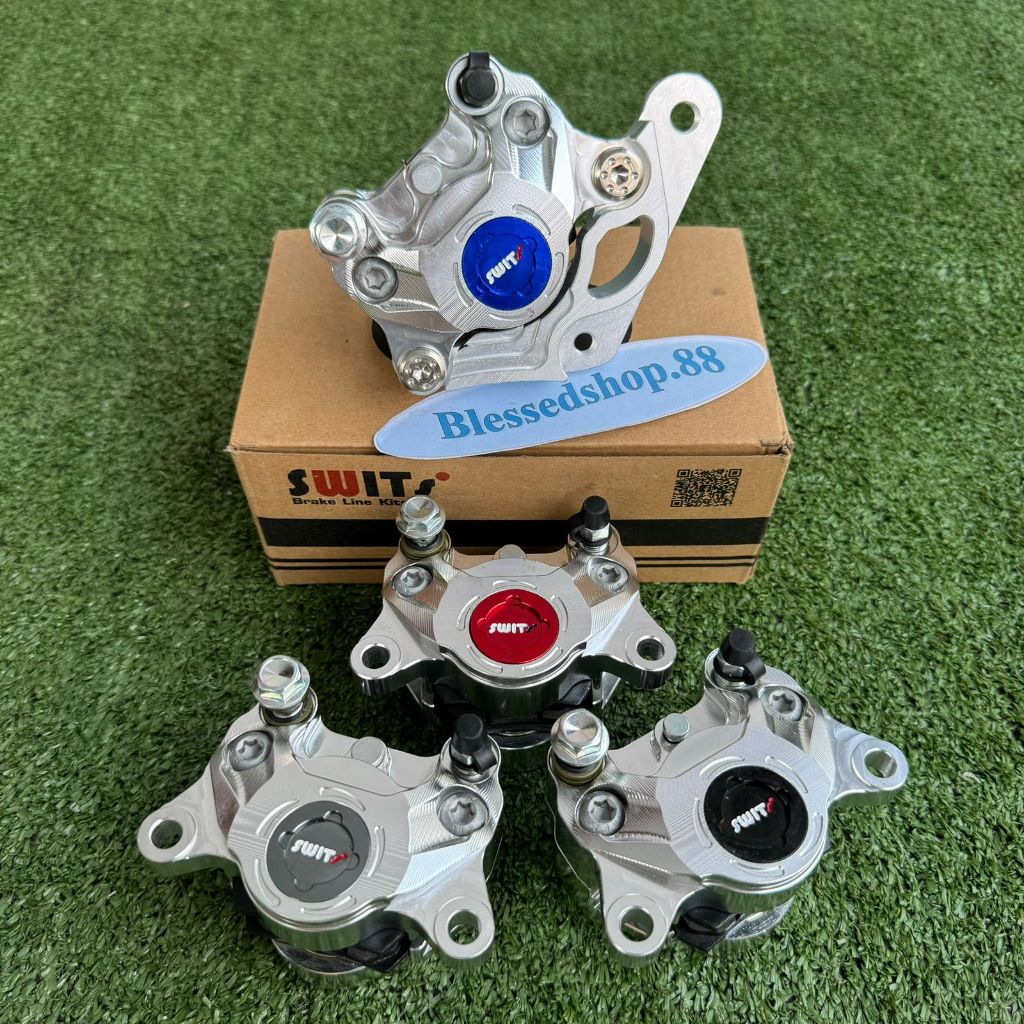 Jual PAKET KALIPER 2 PISTON COIN SWITS FULL CNC + 2 BAUT + BREKET ...