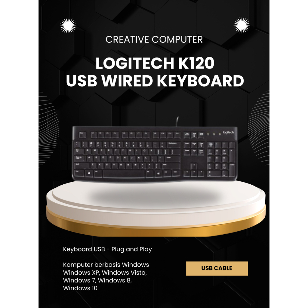 Jual Logitech K120 USB Wired Keyboard | Shopee Indonesia
