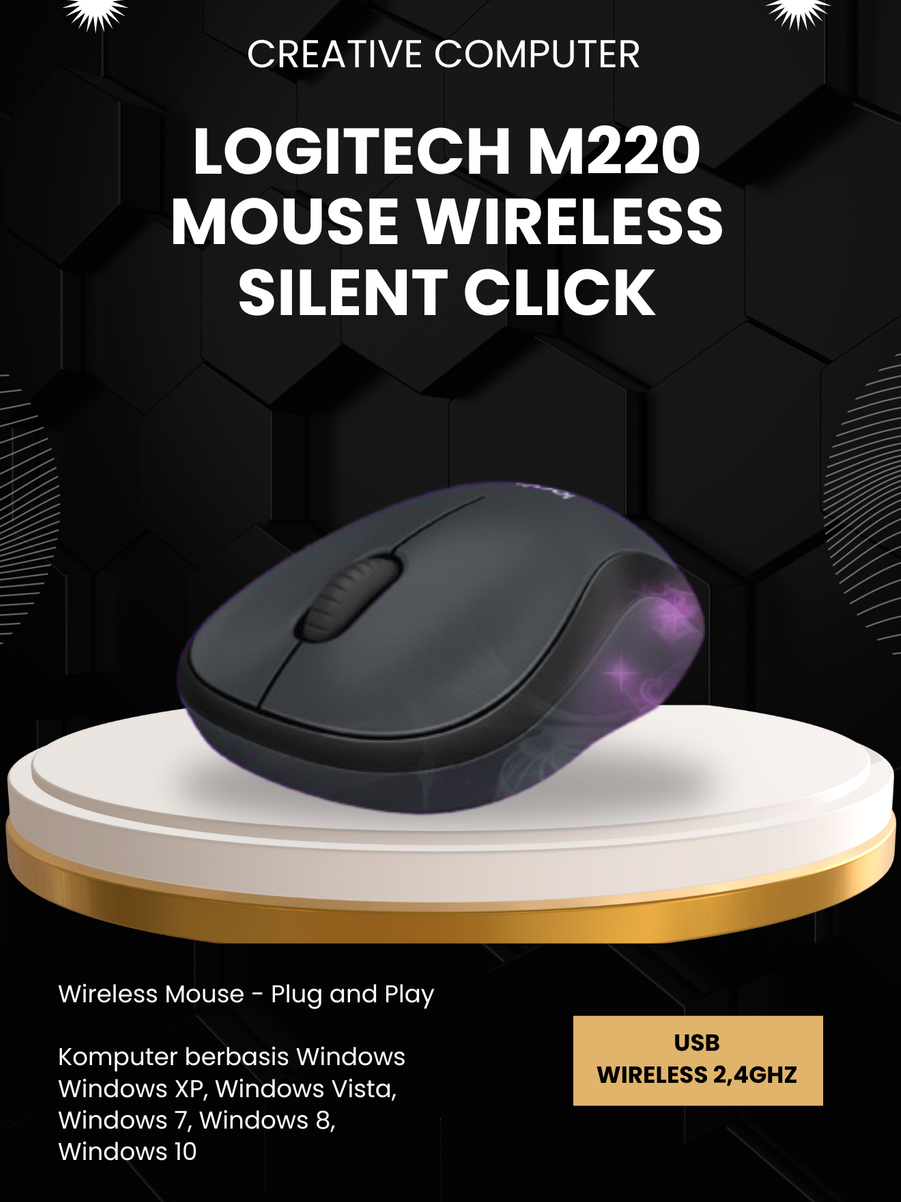 Jual Logitech M220 Mouse Wireless Silent Click | Shopee Indonesia