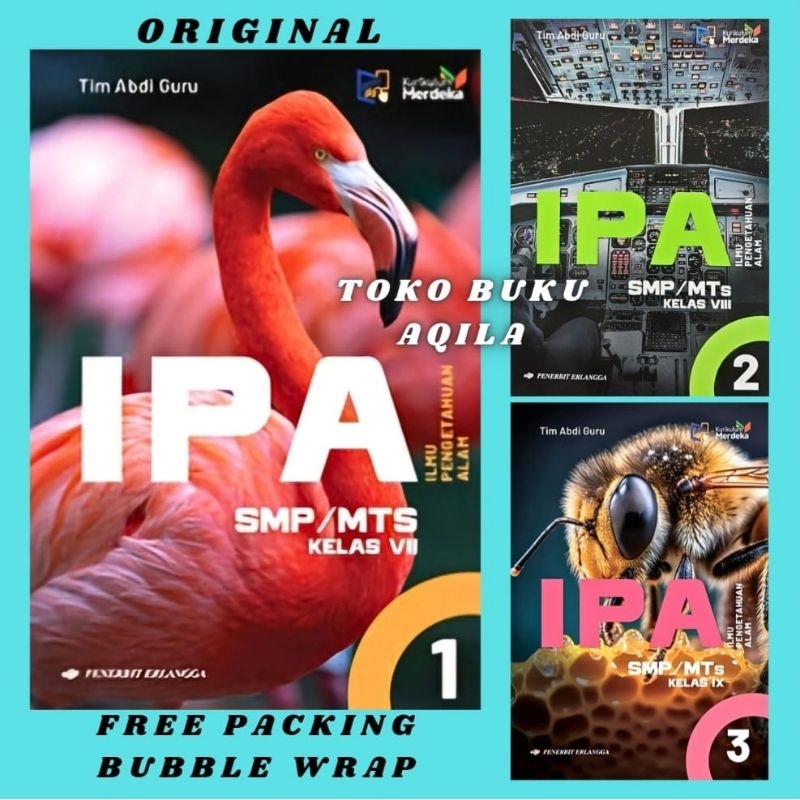 Jual Buku IPA Full Color Kelas 7 8 9 / 1 2 3 SMP Penerbit Erlangga ...