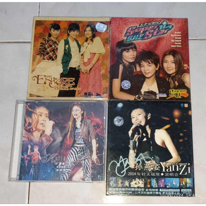 Jual cd Mandarin SHE-Encore / SHE-Superstar / KELLY CHEN / vcd YAN ZI-Live Concert | Shopee ...