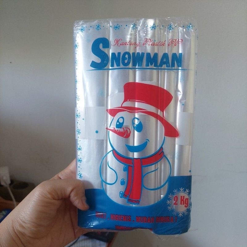 Jual PLASTIK SNOWMAN BIRU KACAMATA 2KG | Shopee Indonesia