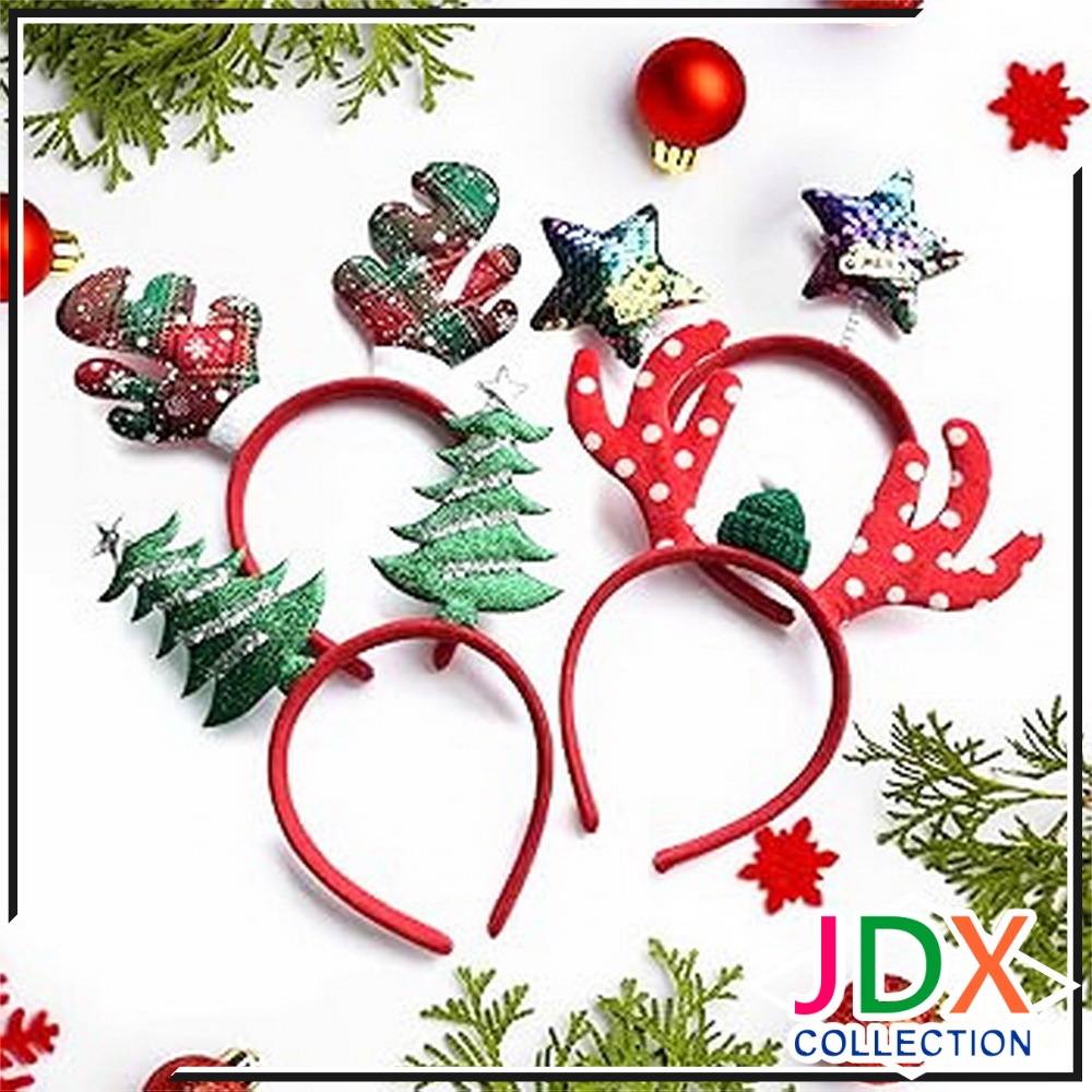 Jual Bando Natal LED Anak Perempuan Bando Tanduk Rusa Christmas ...