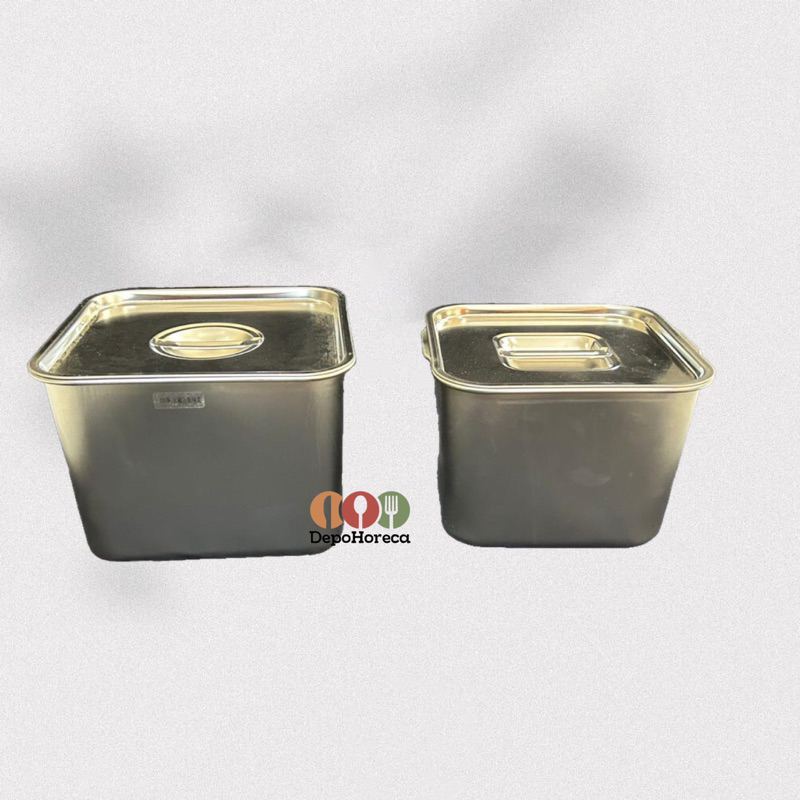 Jual Container Rectangular / Foodpan Kotak Container Square With Cover ...