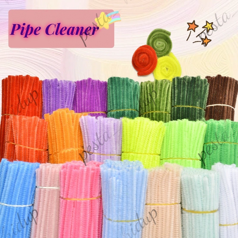 Jual Kawat Bulu Mercy Pastel / Pipe cleaner / bulu mercy isi 100 ...