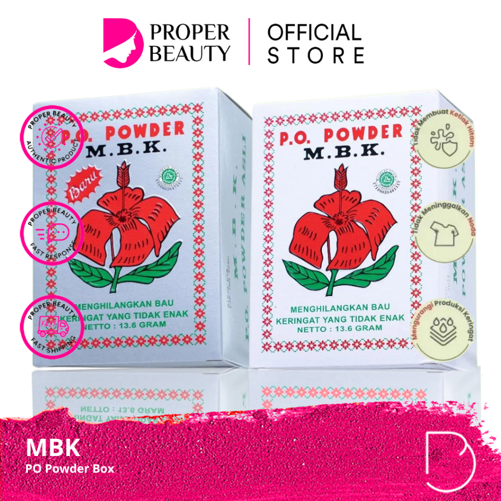 Jual MBK PO Powder Box | Bedak Tabur 12 Sachet | Menghilangkan Bau ...