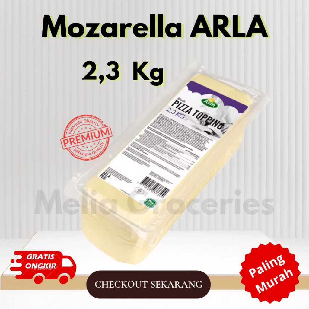 Jual Mozarella Arla 2,3kg / Keju Mozarella Arla 2,3kg (halal) | Shopee ...