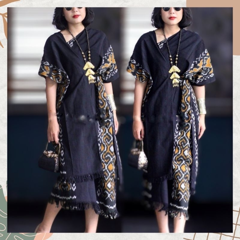 Jual DRESS TENUN IKAT ETNIK MODEL OVERSIZE | Shopee Indonesia