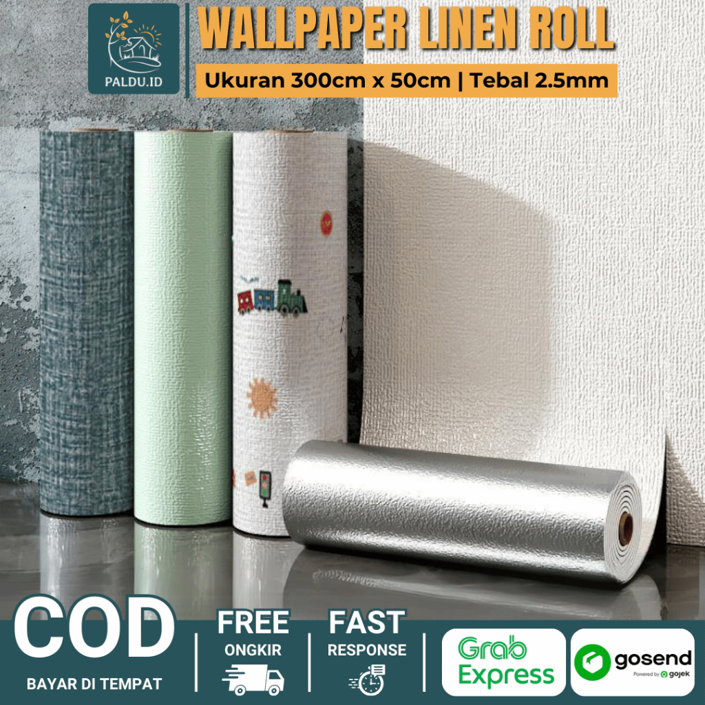 Jual Paldu ID - WALLPAPER LINEN ROLL | WALLPAPER DINDING | WALLPAPER ...