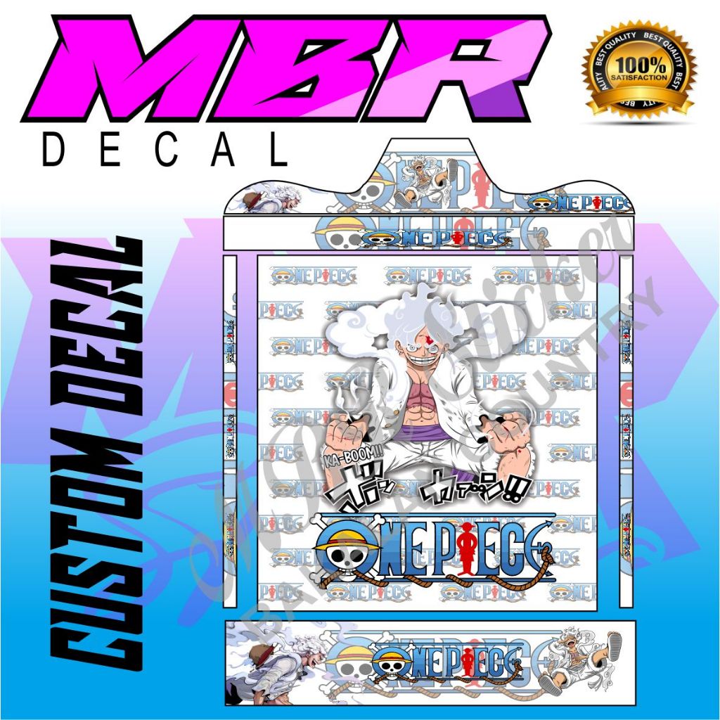 Jual decal SANGKAR KOTAK,STIKER SANGKAR ONE PIECE,STIKER SANGKAR LUFFY ...