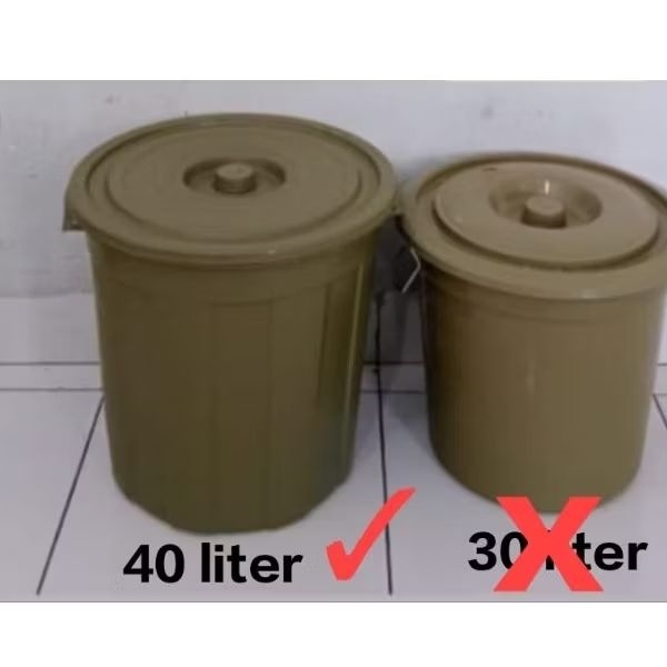 Jual Ember + tutup 40 liter / tong / Ember TABITHA 40 liter | Shopee ...