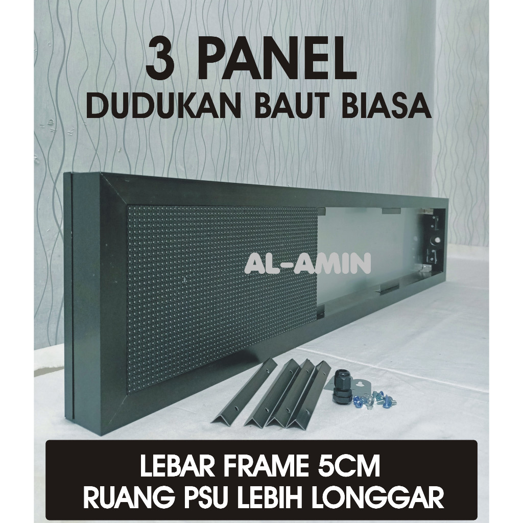 Jual FRAME RUNNING TEXT 96 X 16 DAN TUTUP BELAKANG | Shopee Indonesia