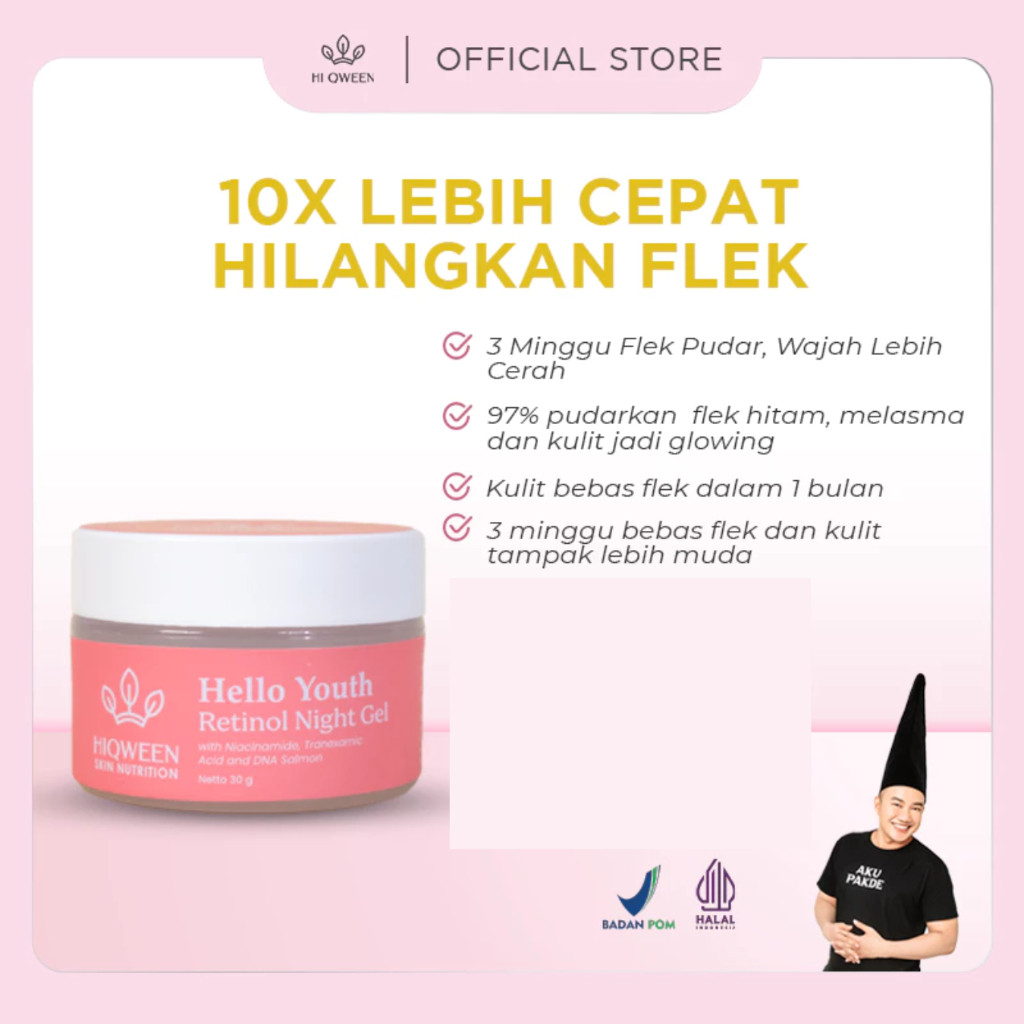Jual SKINHELLO - HIQWEEN Hello Youth RETINOL NIGHT GEL | REFORMULA ...
