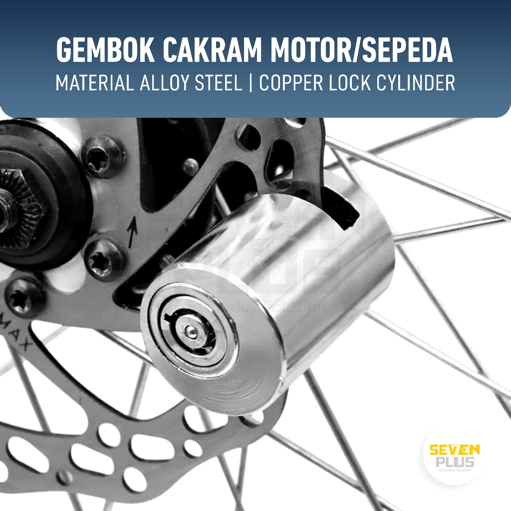 Jual SevenPlus Gembok Cakram Sepeda Motor Kunci Rem Sepeda Motor ...