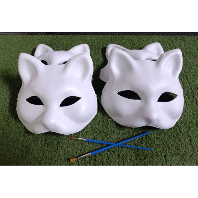 Jual Mewarnai topeng bentuk kucing isi 4pcs | Shopee Indonesia