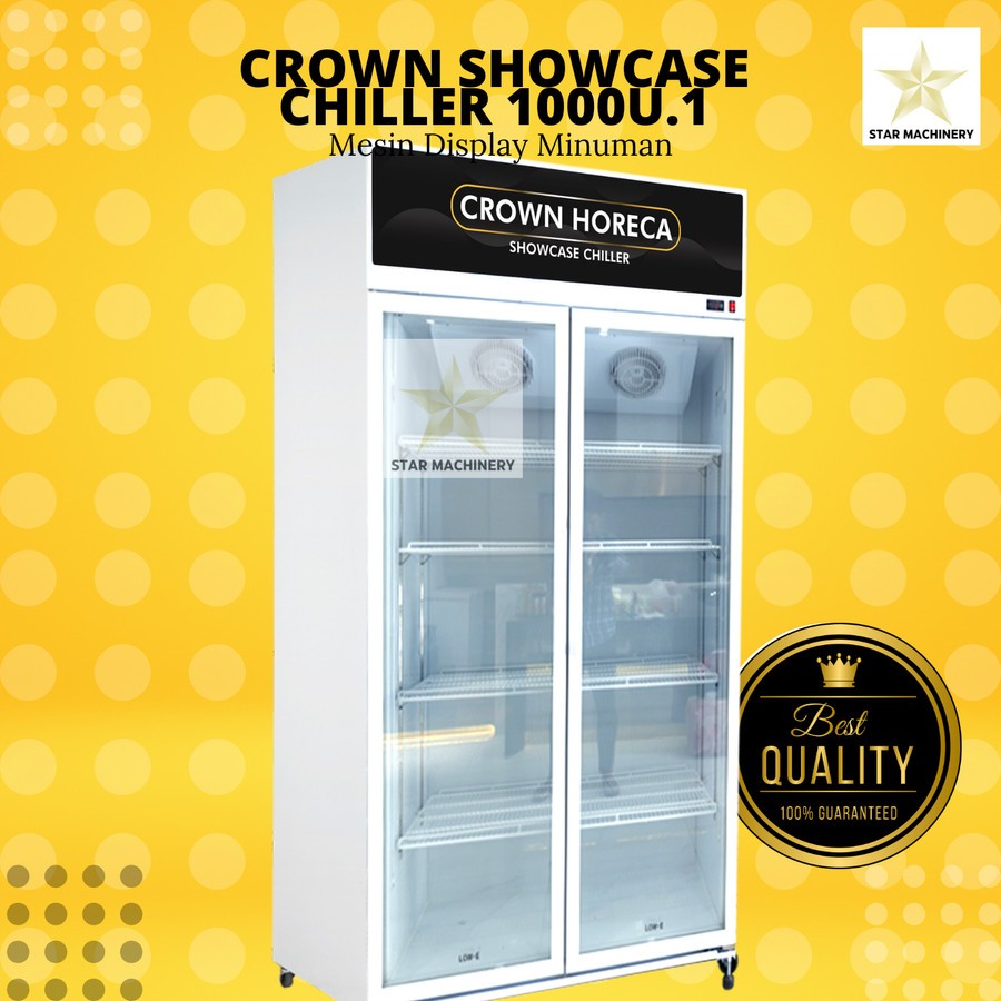 Jual CROWN Crown Showcase Chiller kapasitas 1000 liter LG-1000 - Mesin ...