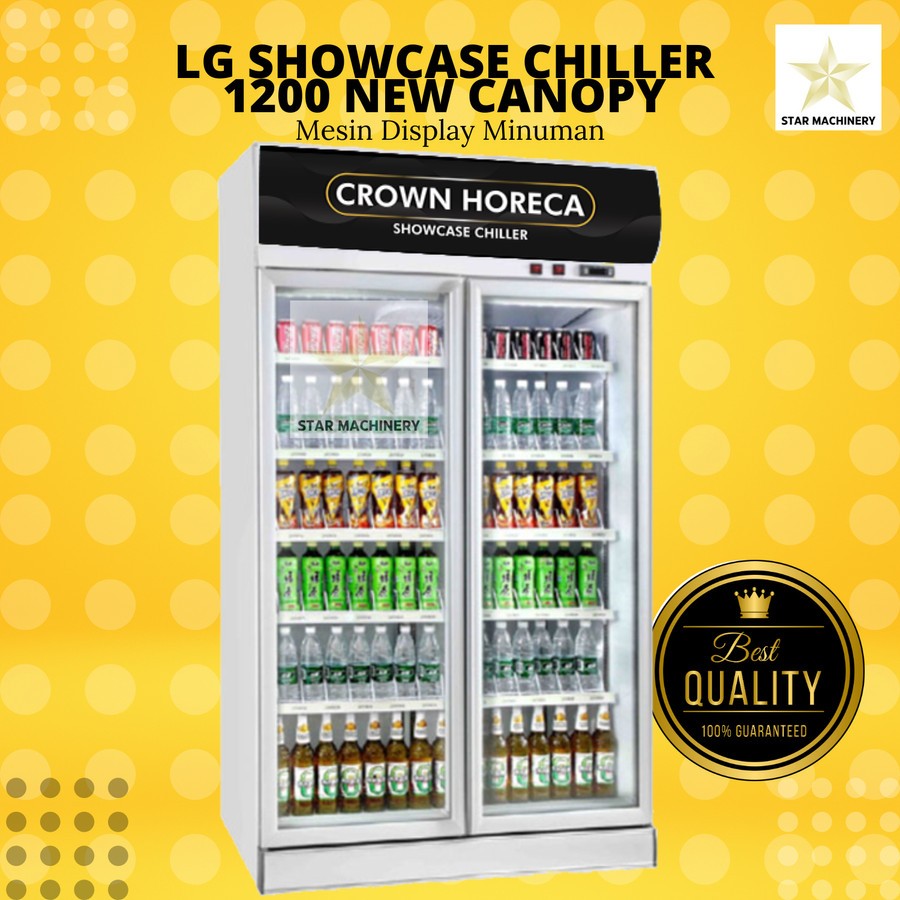 Jual CROWN Showcase Chiller 2 Pintu LG-1200 - Mesin Display Pendingin ...