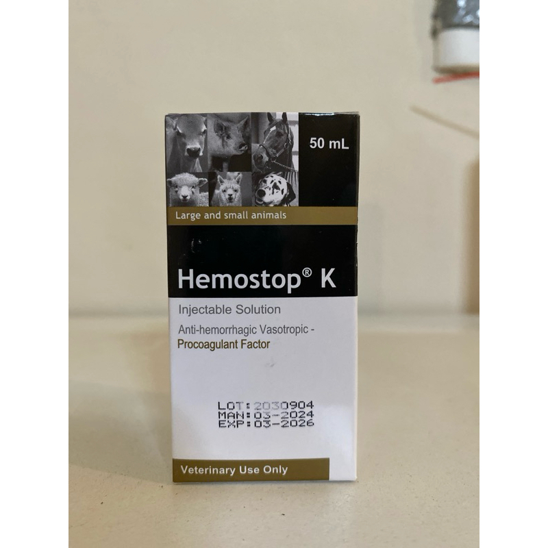 Jual Hemostop 50 ml / Vit K injeksi hewan / Agrovet | Shopee Indonesia