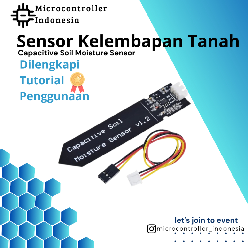 Jual CAPACITIVE SOIL SENSOR TANAH HYGROMETER HUMIDITY MOISTURE MODULE ...