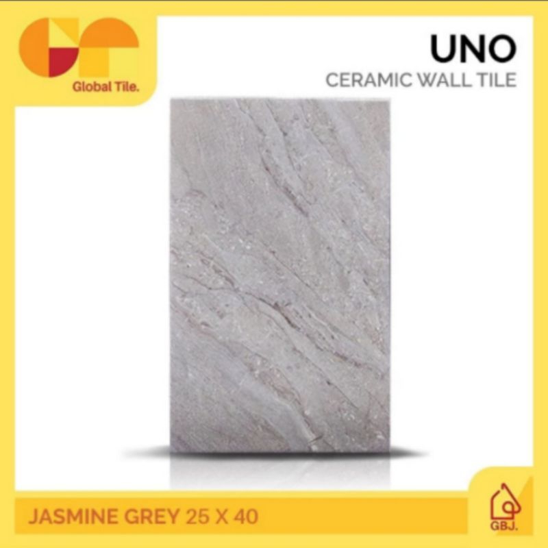 Jual KERAMIK UNO 25 X 40 JASMINE GREY / KERAMIK DINDING MOTIF MARMER ...