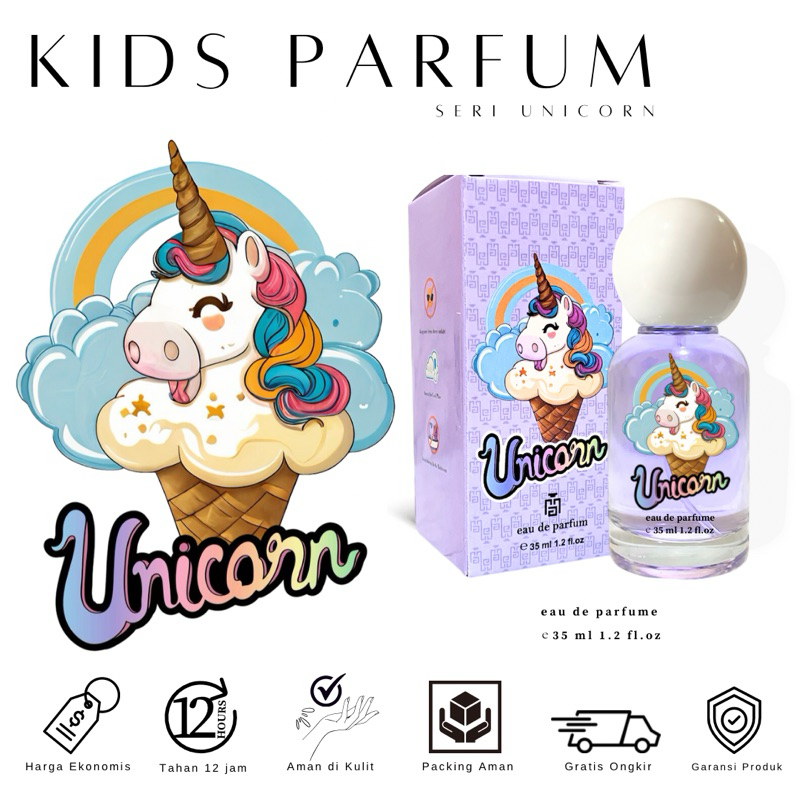 Jual Parfum Anak Seri Unicorn/ Bodymist Anak/ Parfum Anak Cewek Tahan ...