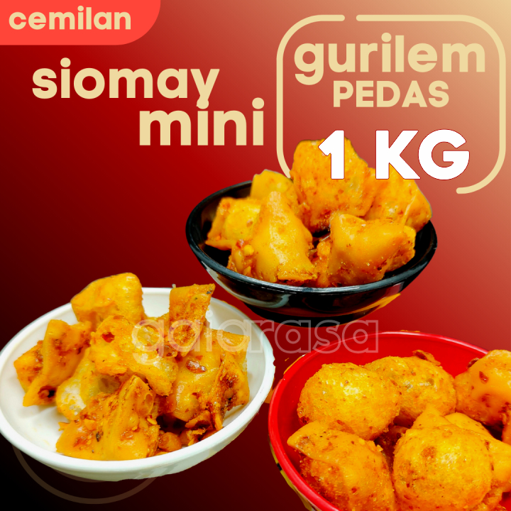 Jual Cemilan Siomay Mini GURILEM PEDAS isi 1KG by GaiaRasa | Shopee ...