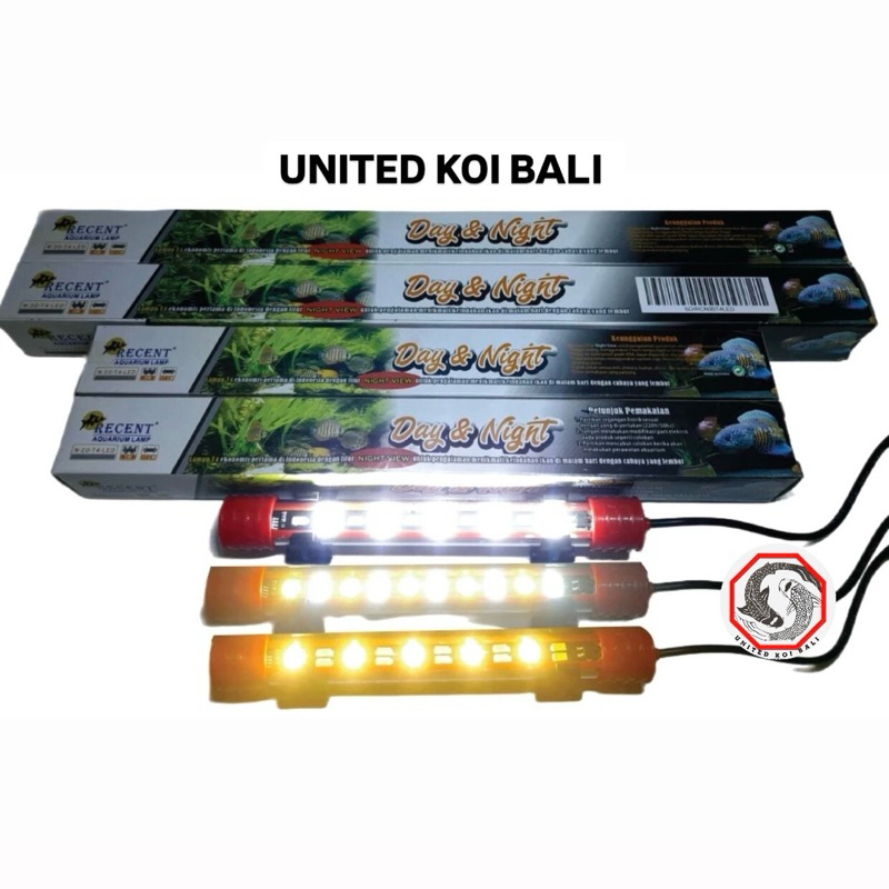 Jual Lampu celup Aquarium RECENT DAY AND NIGHT T4 N series Ukuran nyala ...