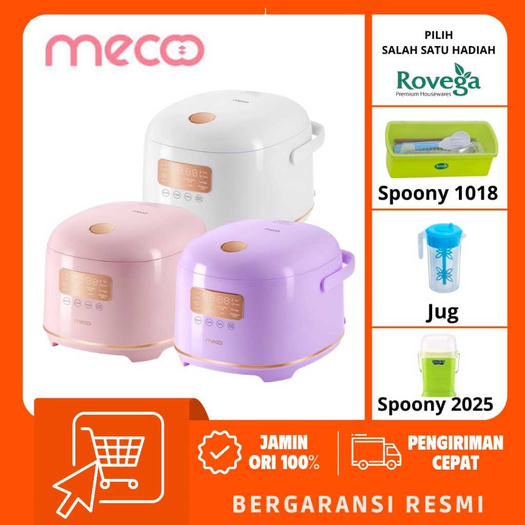 Jual Mecoo Low Carbo Rice Cooker Kapasitas 1.8L Low Sugar Digital Non ...