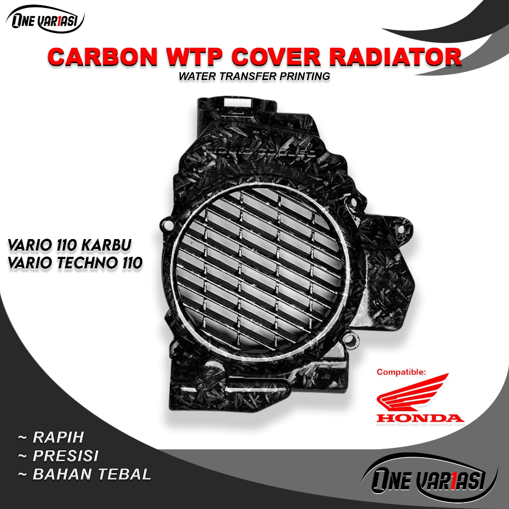 Jual COVER RADIATOR VARIO 110 KARBU CARBON FORGED / TUTUP RADIATOR ...