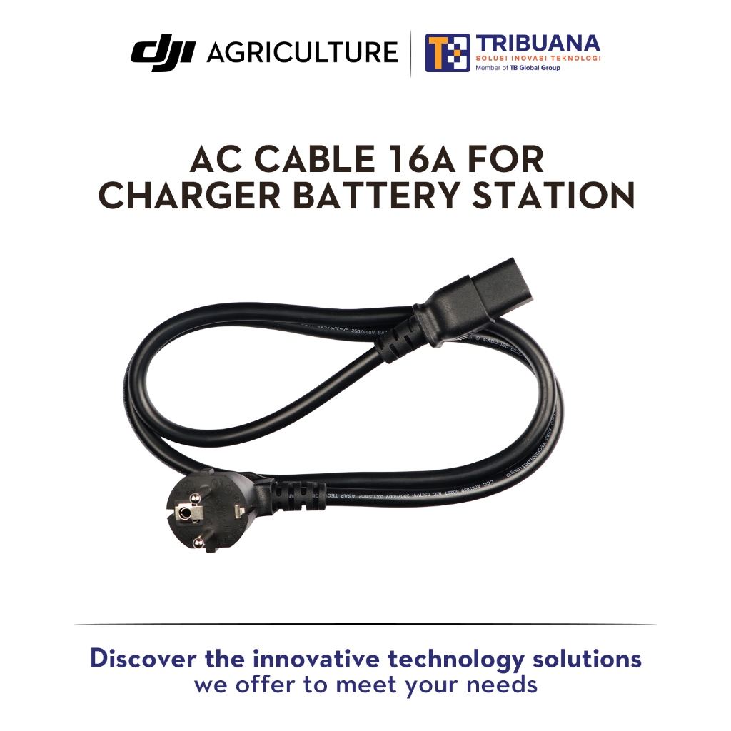 Jual DJI AC Cable 16A for Charger Battery Station Cable Power Laptop ...